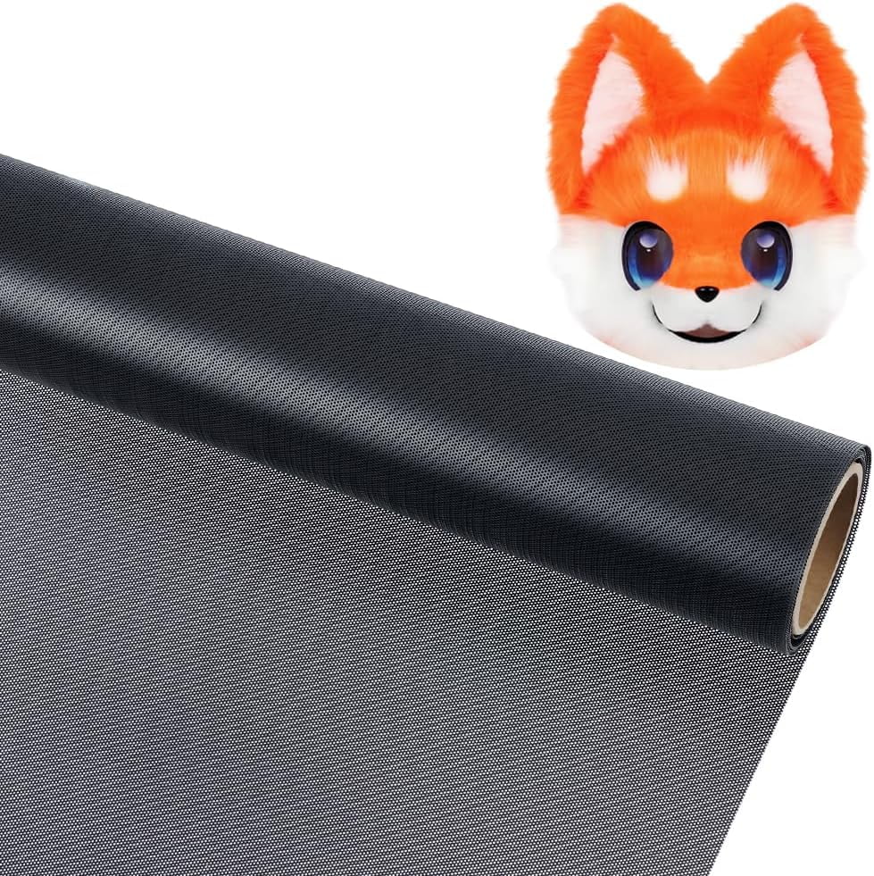 Fursuit Eye Mesh 78.74x15.74inch Black Waterproof PVC Plastic Mesh 0 ...