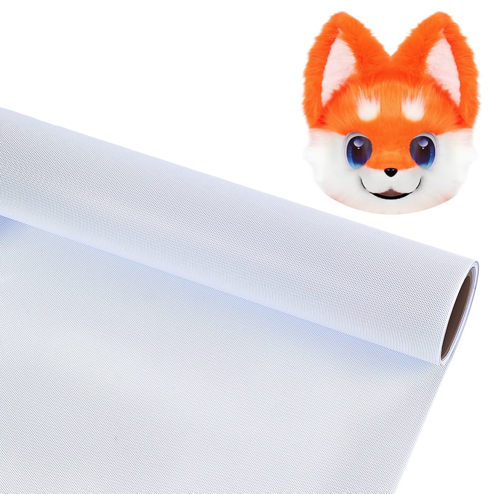 Fursuit Eye Mesh 78.74x15.74inch White Waterproof PVC Plastic Mesh 0 ...