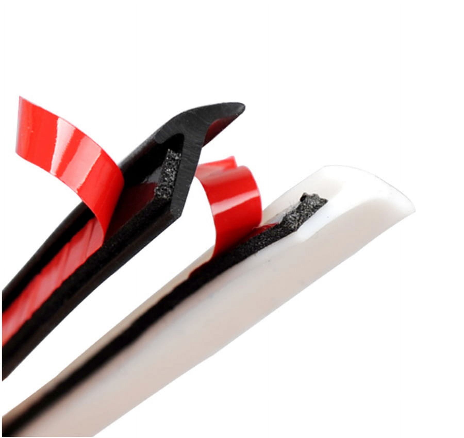 Furulu 10M White Slant T Rubber Car Fender Bumper Side Skirt Gap Fill ...