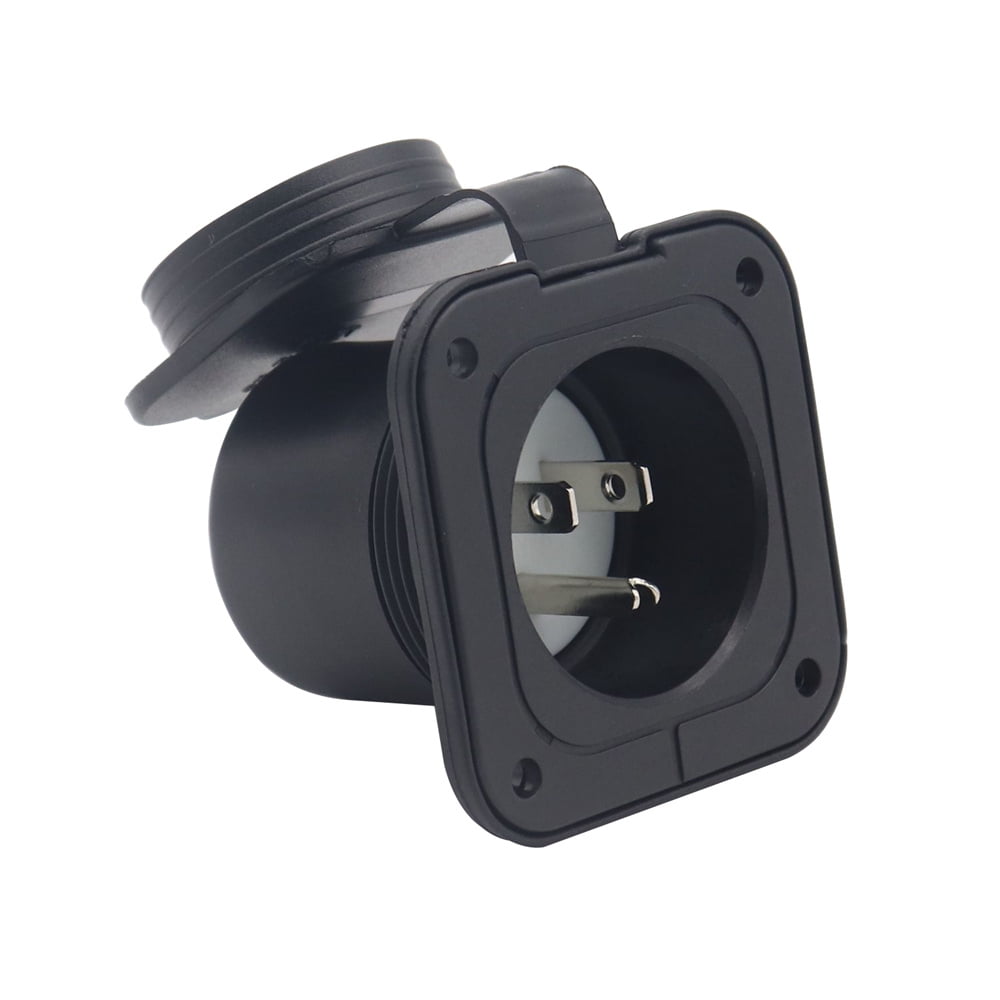 Furulu 125v 15 A RV Power Inlet Plug 5-15P Plug for RV Camper Trailer ...