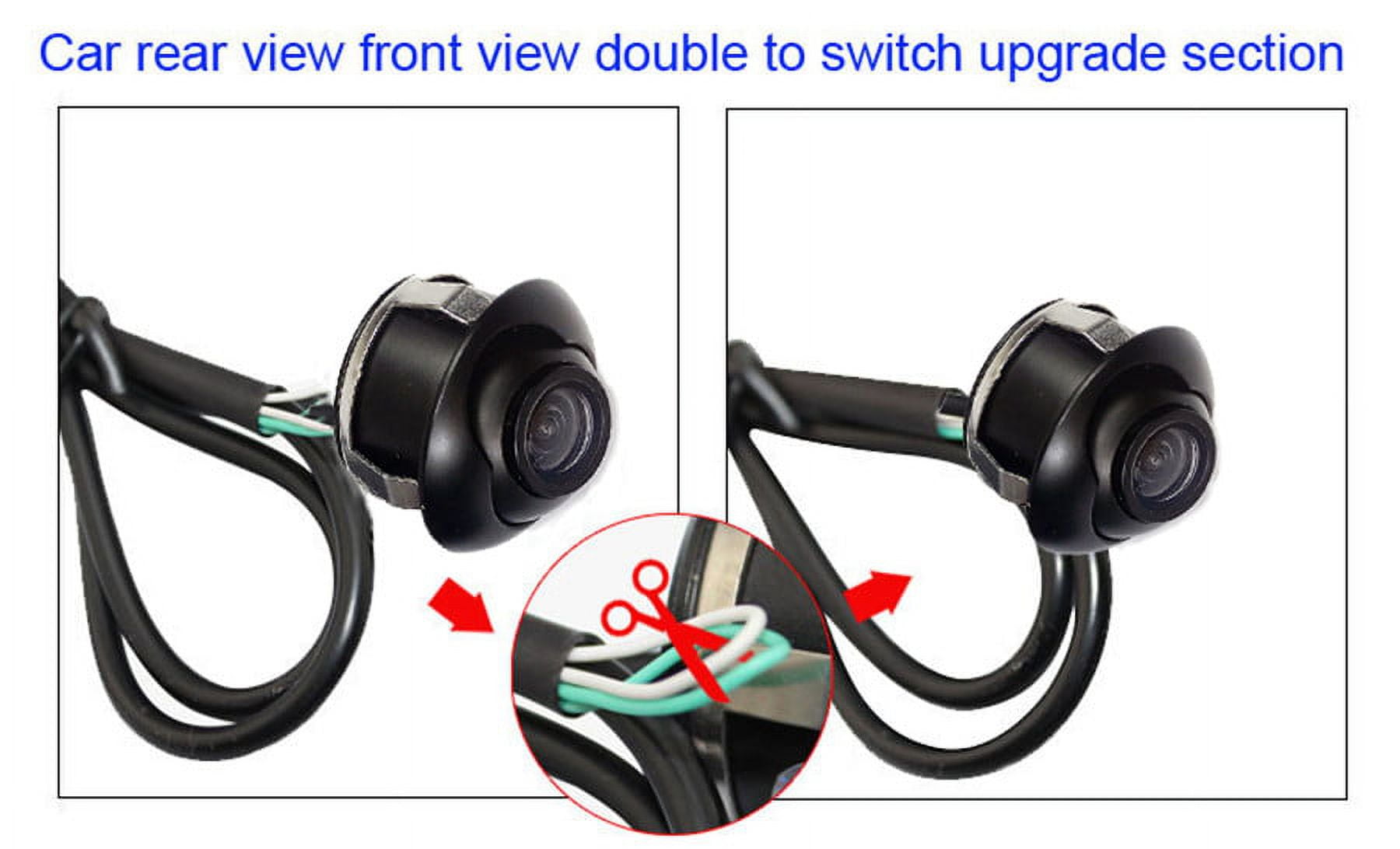 Furulu 12V 360 Degree Car SUV Front Side View Reverse Backup HD CCD Camera Kit PAL/NTSC ...