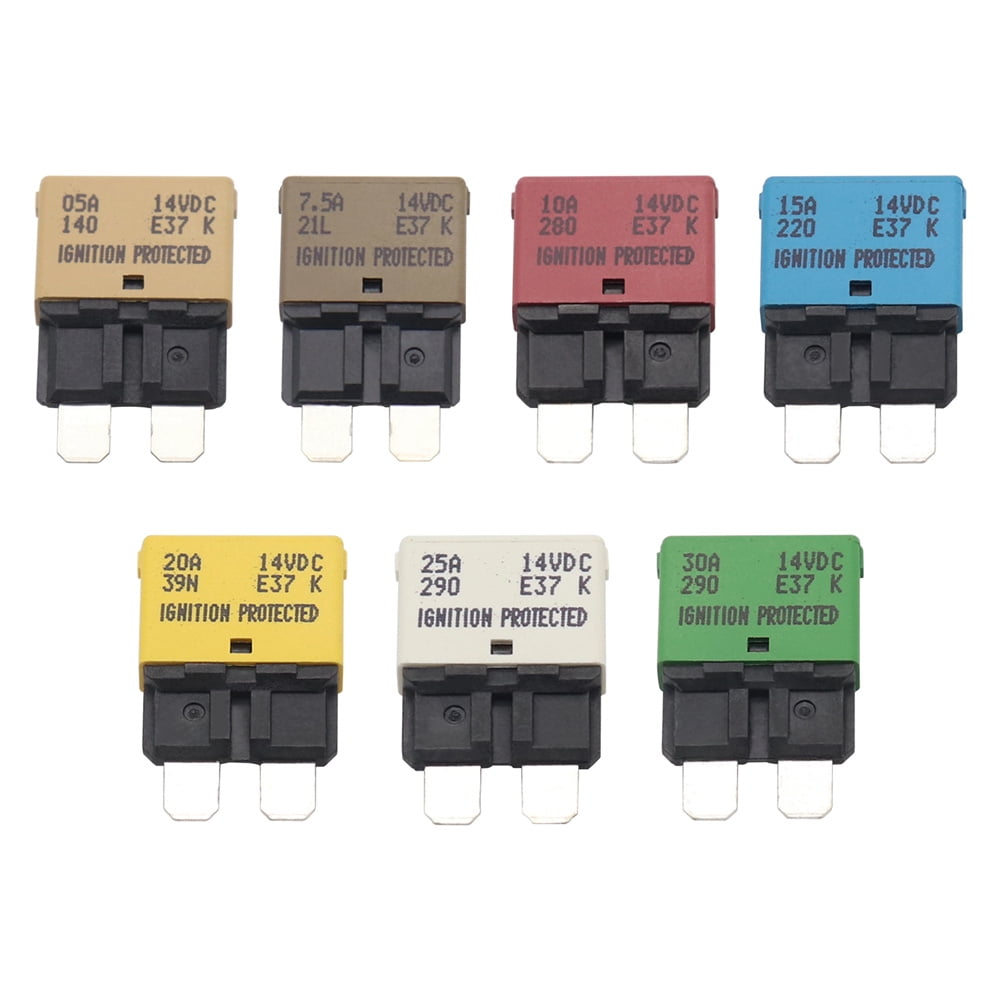 Furulu 12V Auto Reset Circuit Breaker Resettable Fuse Breakers with ...