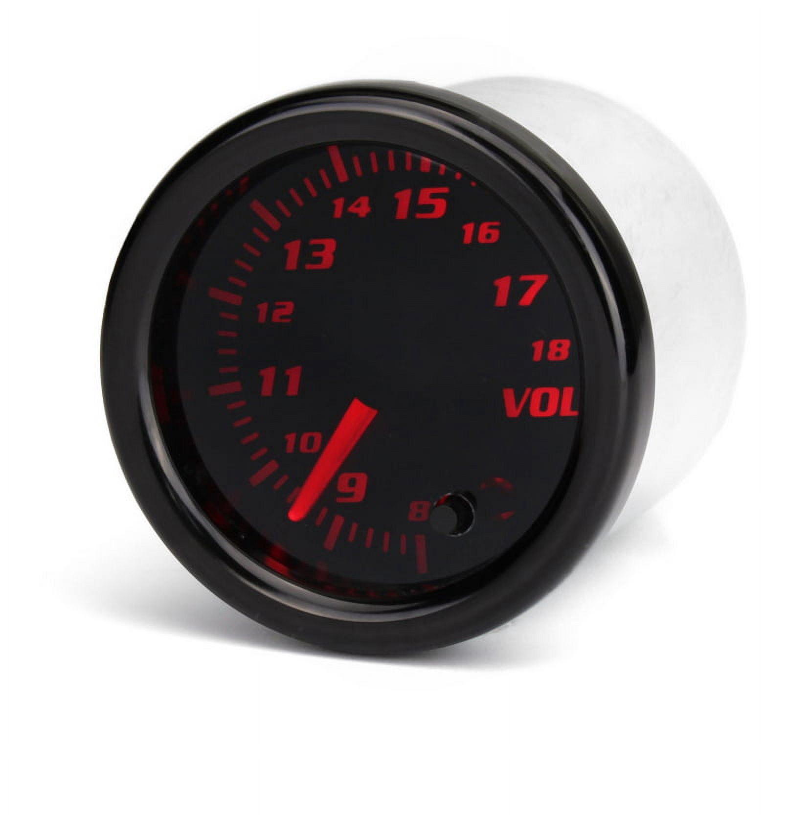 Furulu 12V Universal 2" 52mm Auto Volt Voltage Gauge Meter 7 Color LED ...