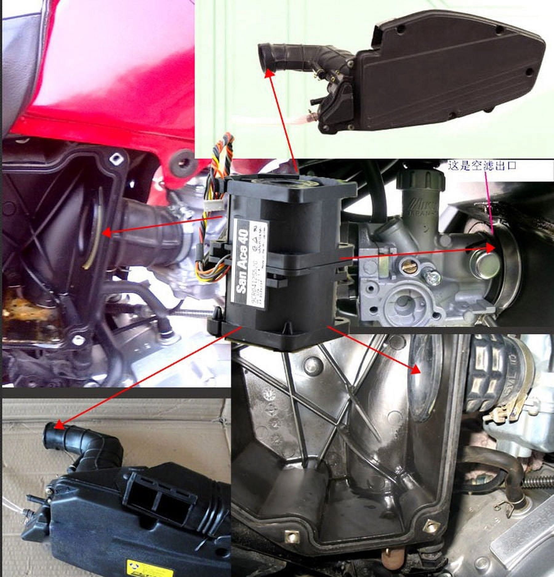 Furulu 12V Universal ACE40 Electric Turbine Supercharger Boost Intake ...