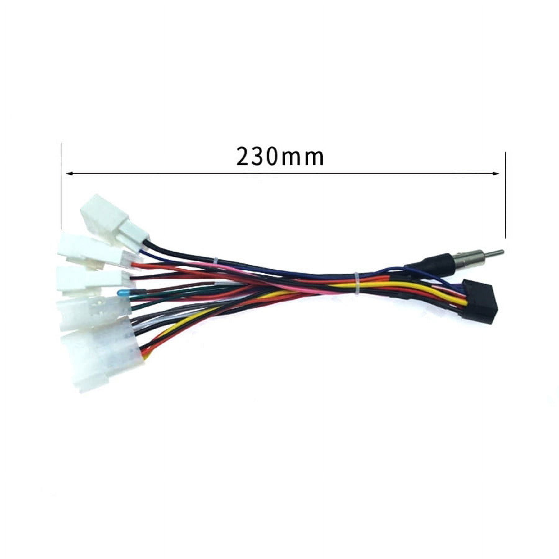 Furulu 16 Pin Car Stereo Android Power Wiring Harness Connector Adapter ...