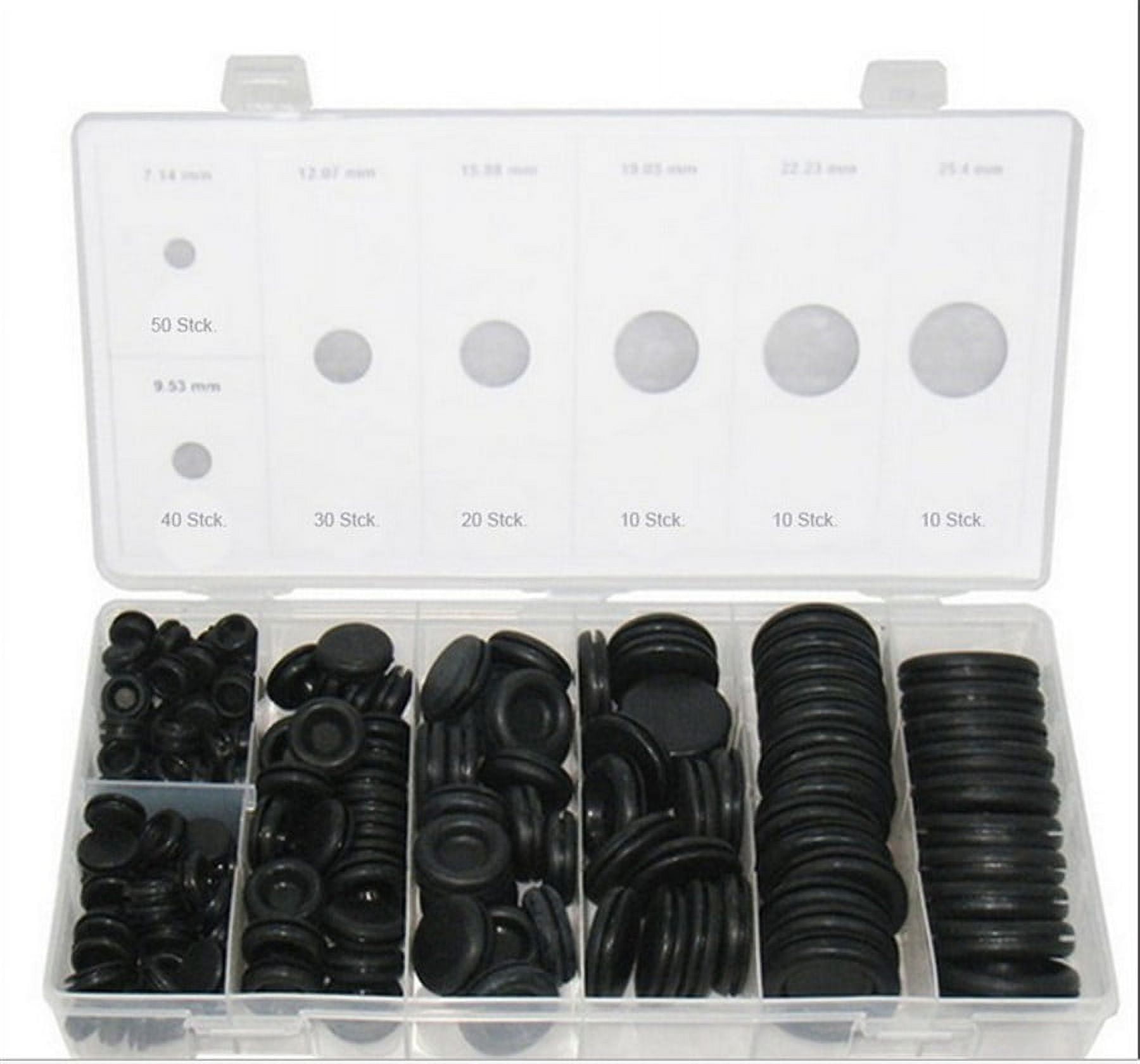 Furulu 170Pcs 7Sizes Rubber Grommet Firewall Hole Plug Set Electrical ...