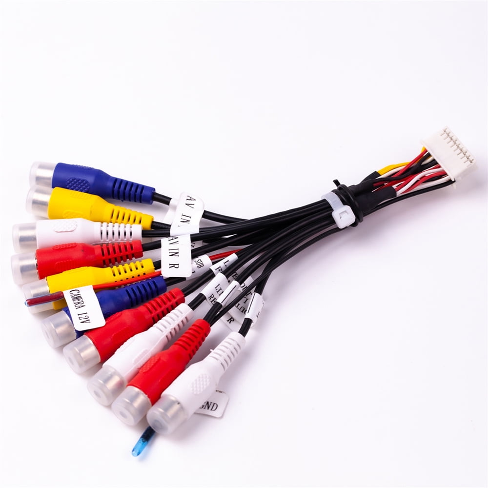 Furulu 18-Pin Camera Cable Pre-Amp/Video AV Input Output Wire For ...