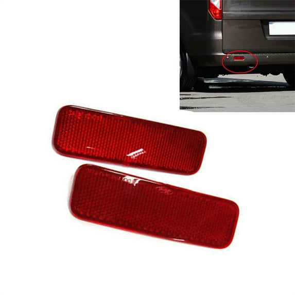Furulu 1Pair Rear Bumper Reflector Light Fit for Ford Transit Van ...