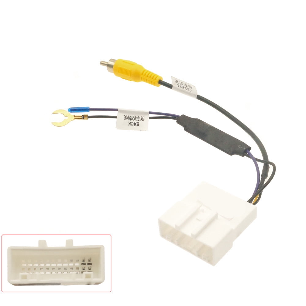 Furulu 1x 24Pin Reverse Camera Video Output Wiring Cable Adapter For ...