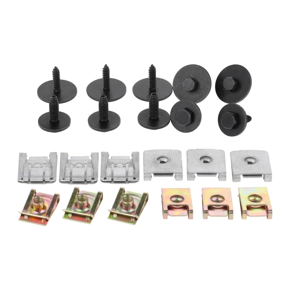 Furulu 24Pcs Car Engine Undertray Fixing Clip Screws Fastener for ...