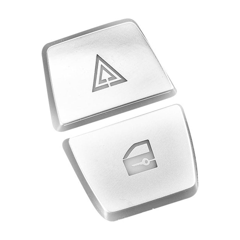 Furulu 2Pcs Car Warning Light Button Cover Interior Trims For BMW 5 6 7 ...