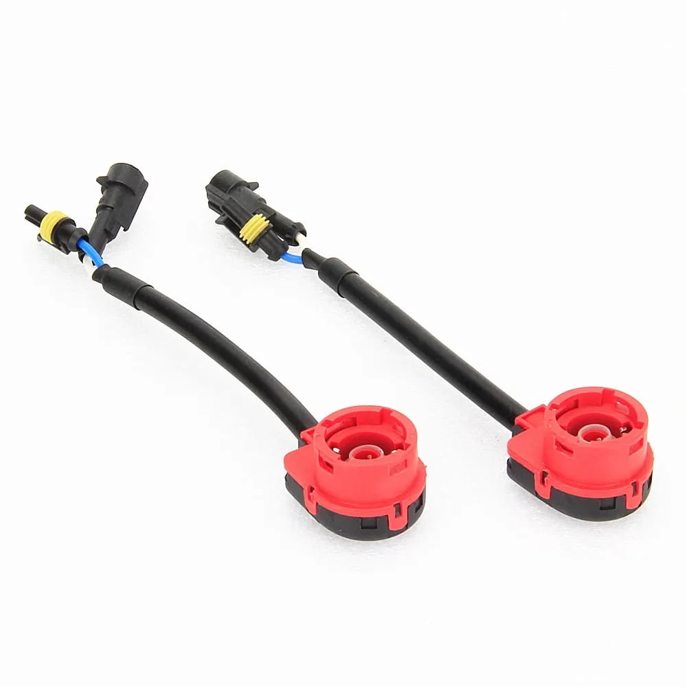 Furulu 2pcs HID Headlight Wiring Harness D2S/D2R Wire Plug Cable AMP ...