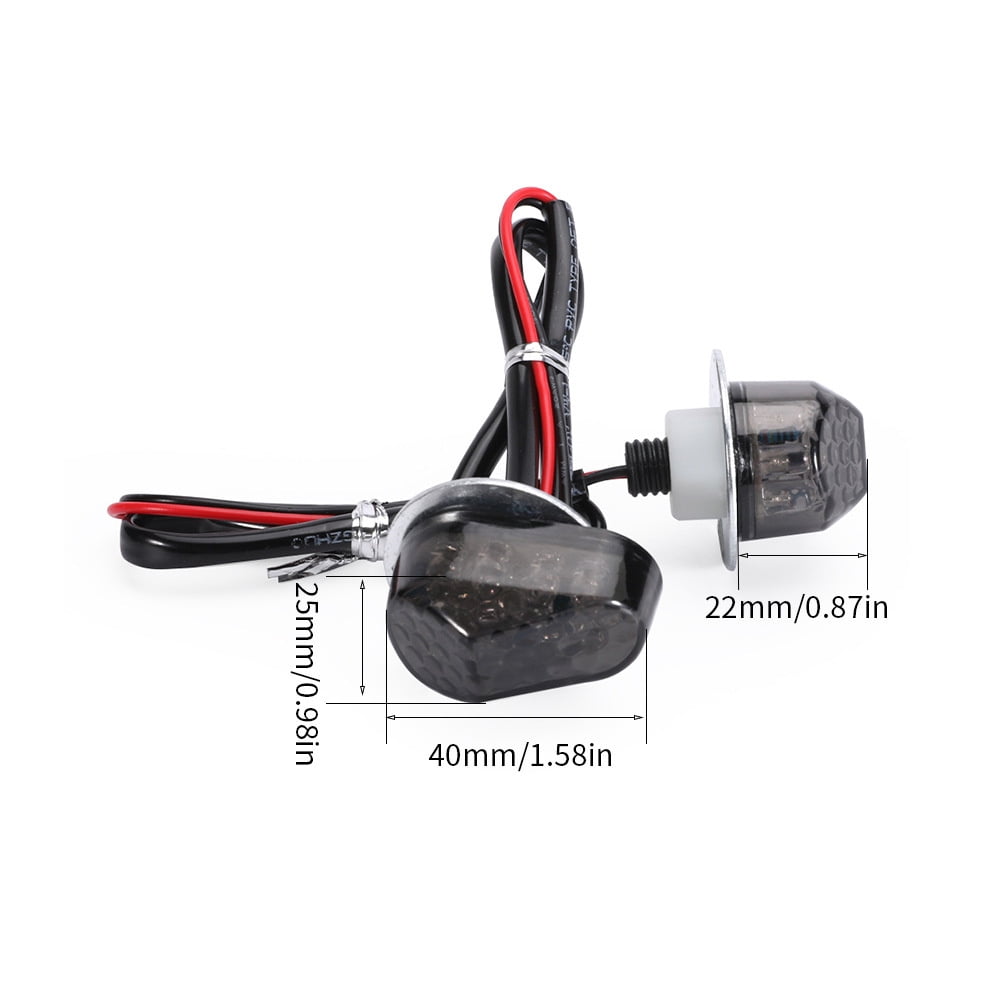 Furulu 2pcs Turn Signals Light Indicator with Resistance Fit for YAMAHA ...