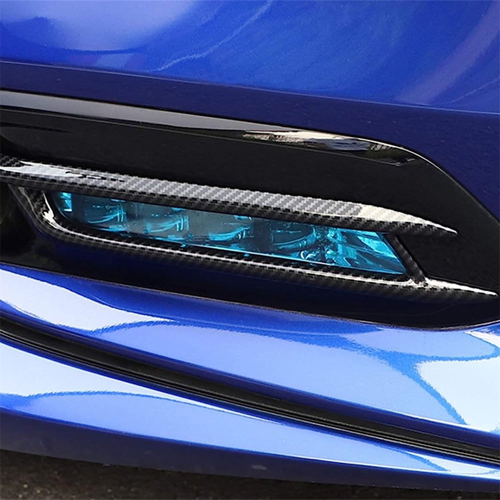 Furulu 2x Car Front Fog Lamp Light Cover Trim Carbon Fiber Style For 18 ...