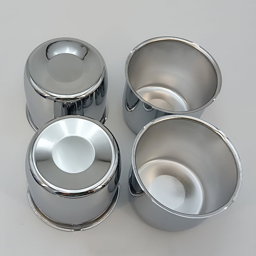 Furulu 4 Steel Short Chrome Center Caps For 4.25" Center Bore Trailer ...