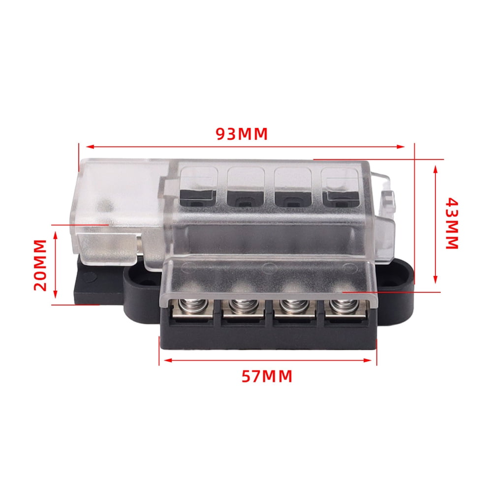 Furulu 4 Way 32V Car Truck Circuit Fuse Box Circuit Breaker Blade Fuses ...