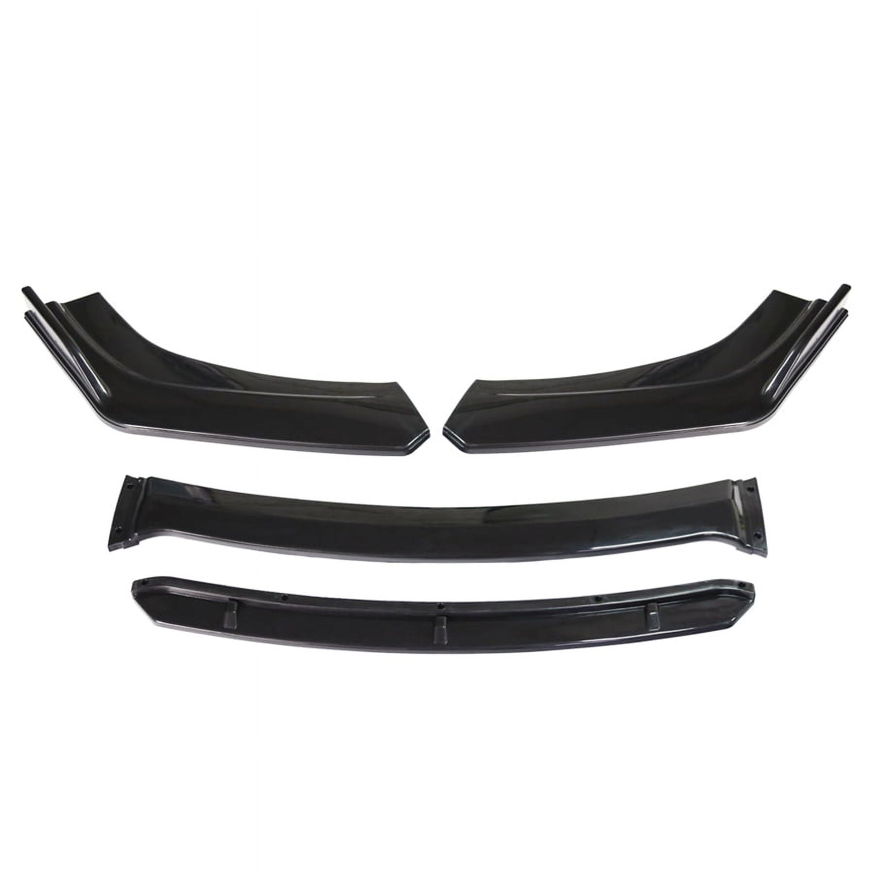 Furulu 4Pcs Racing Front Bumper Lip Spoiler Winglet Body Kit Polished ...
