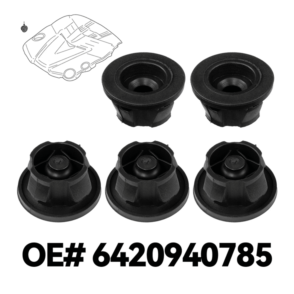 Furulu 5Pcs Engine Cover Grommet Buffer Rubber Trim For Mercedes-Benz ...