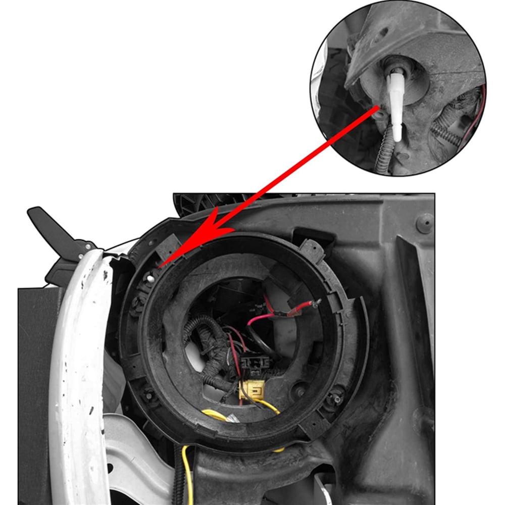 Furulu 7" Headlight Mount Bracket Ring Base w/ 3 Studs For Jeep ...
