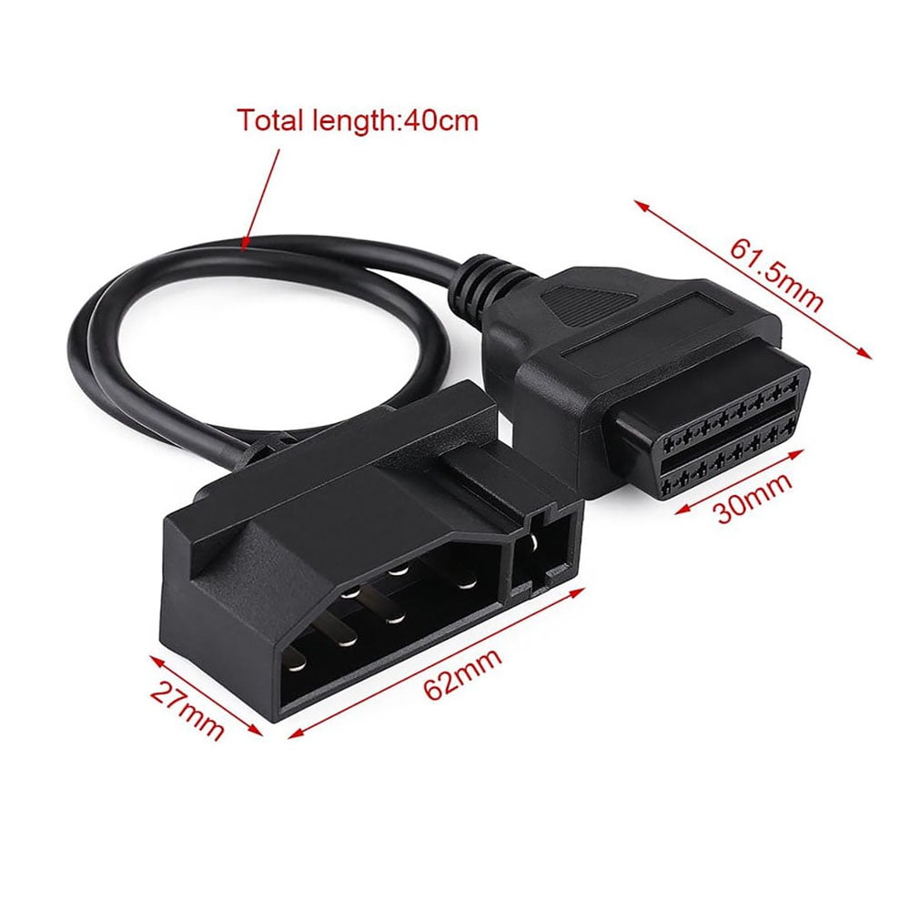 Furulu 7 Pin OBD1 to 16 Pin OBD2 Cable Adapter Code Reader Scanner For ...