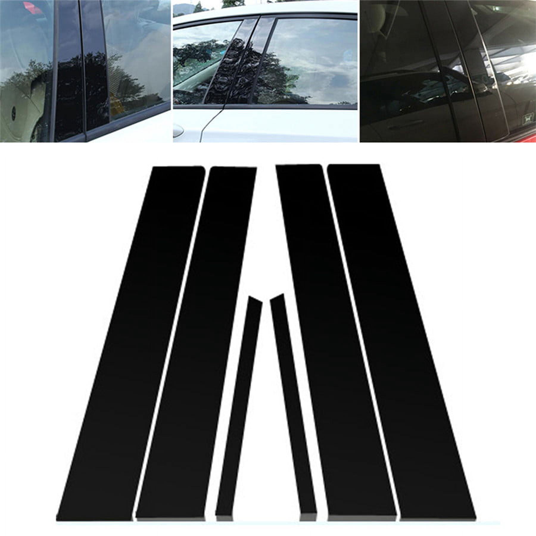 Furulu Black Tint Door Side Window Pillar Posts Cover Trims For Honda ...