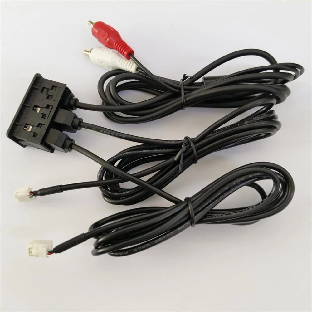 Furulu Car Navigation 4 Pin 6 Pin To Dual Usb+Rca Audio Input Aux Port ...