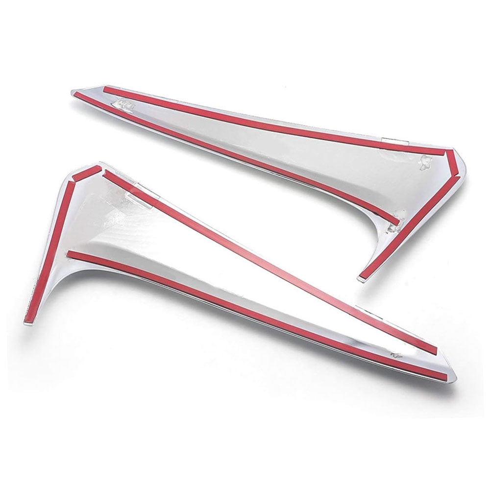 Furulu Chrome Rear Window Side Spoiler Wing Cover Trims For Toyota ...