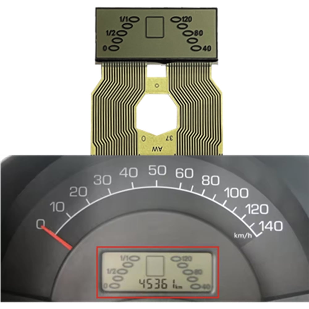 Furulu Dashboard LCD Display For Smart Fortwo (450) Instrument Cluster ...