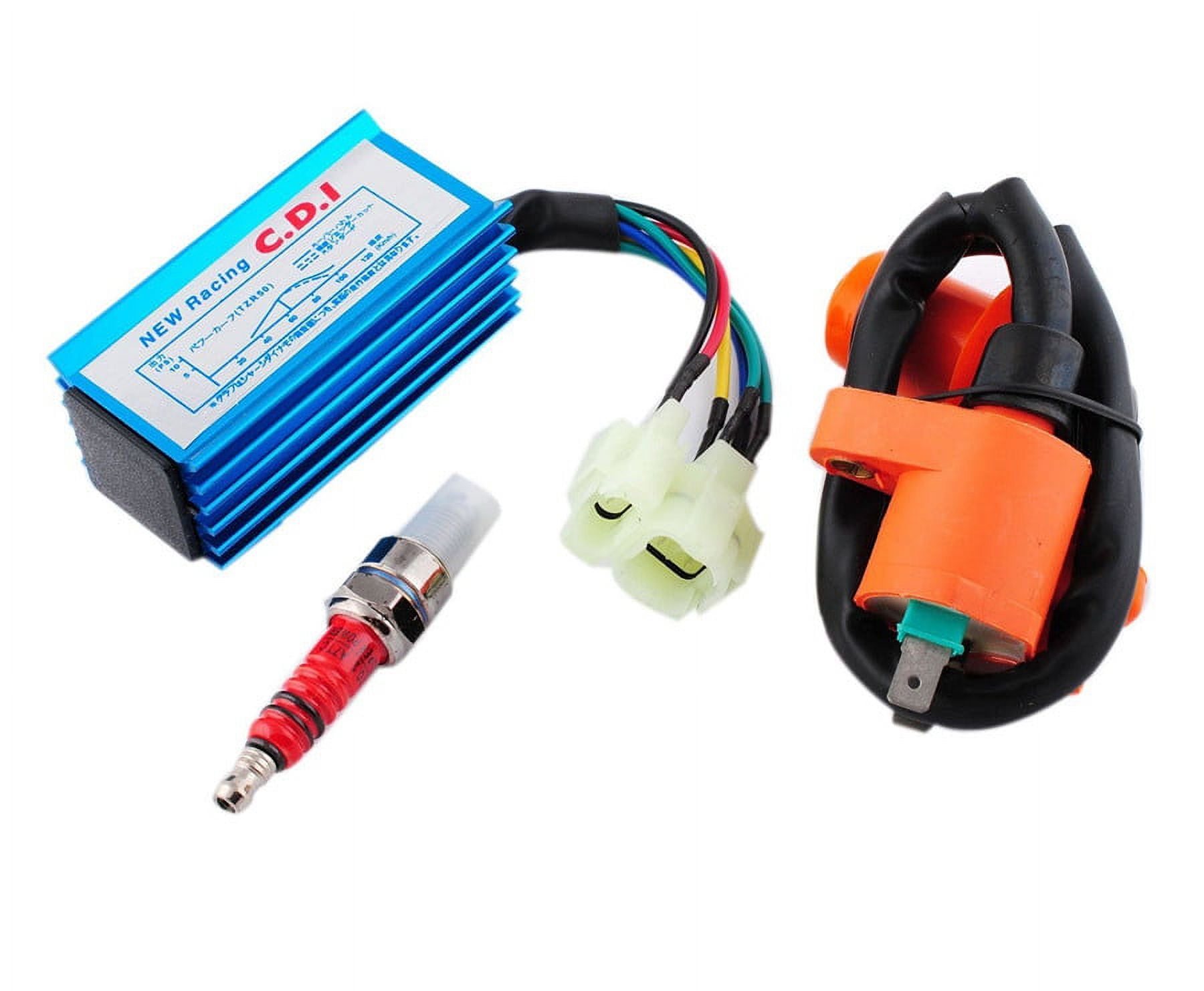 Furulu High Performance Racing Ignition Coil 6 Pin AC CDI Spark Plug ...