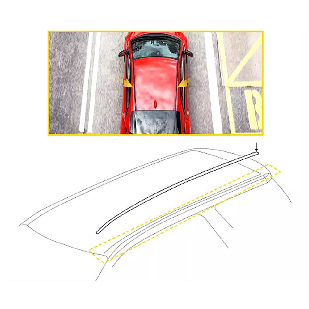 Furulu Insight 4-Door Pair New Black Roof Trim Molding Kit For 2016 ...