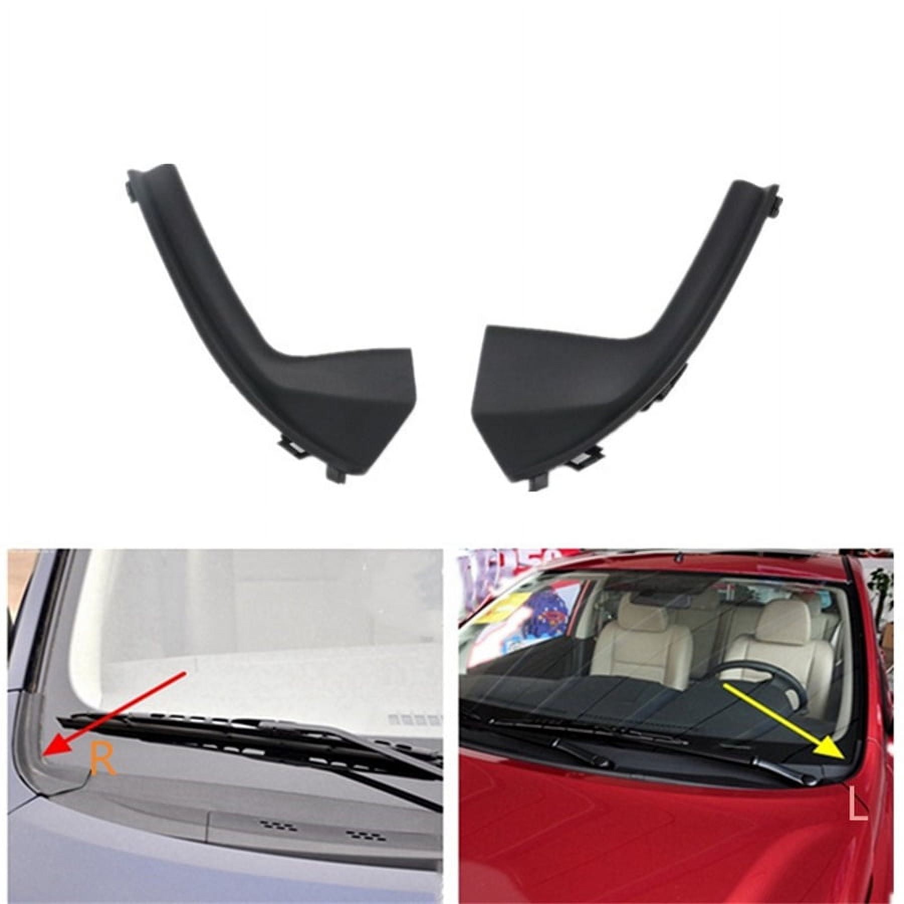 Furulu Left + Right Outer Front Windshield Cover Trim For Nissan Versa ...