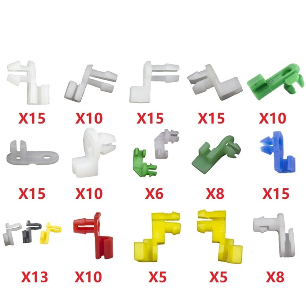 Furulu Mixed Plastic Door Lock Rod Clip Side Fastener Retainers Car ...