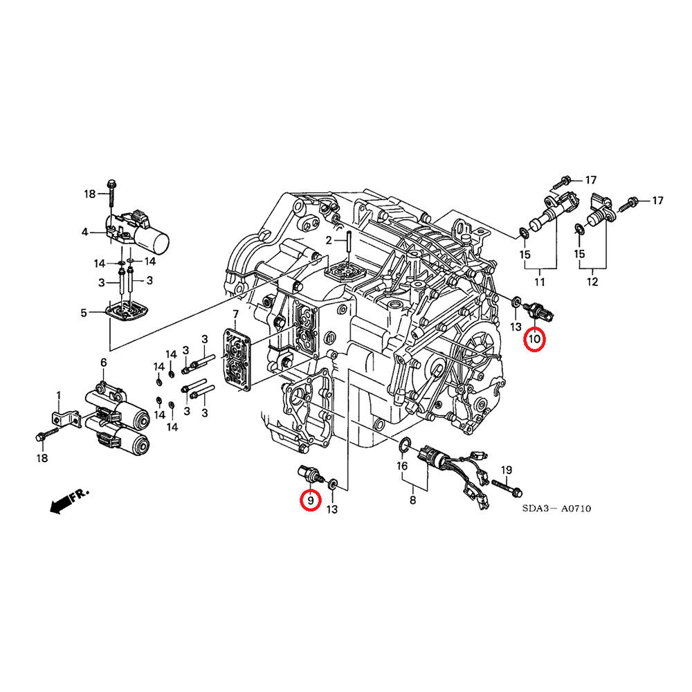 Furulu Oil Pressure Sensor Switch 28600-RCL-004 For Honda Acura ...