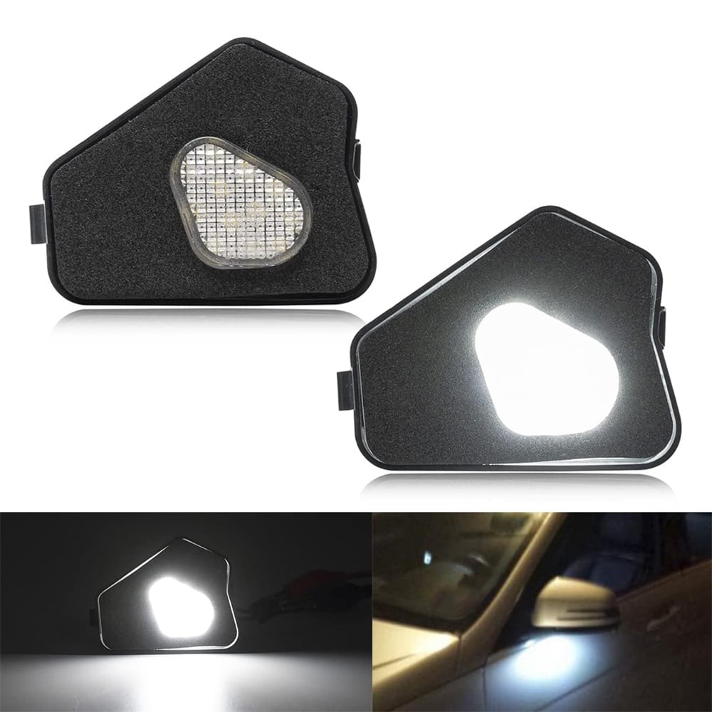 Furulu Pair Full LED Under Mirror Puddle Lights For Mercedes C E S CLA ...