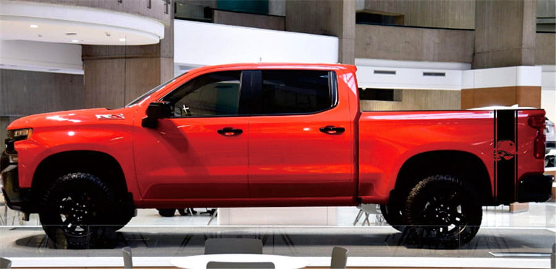 Furulu Pair Truck Bed Side Stripe Skull Vinyl Decals Stickers For 1500 ...