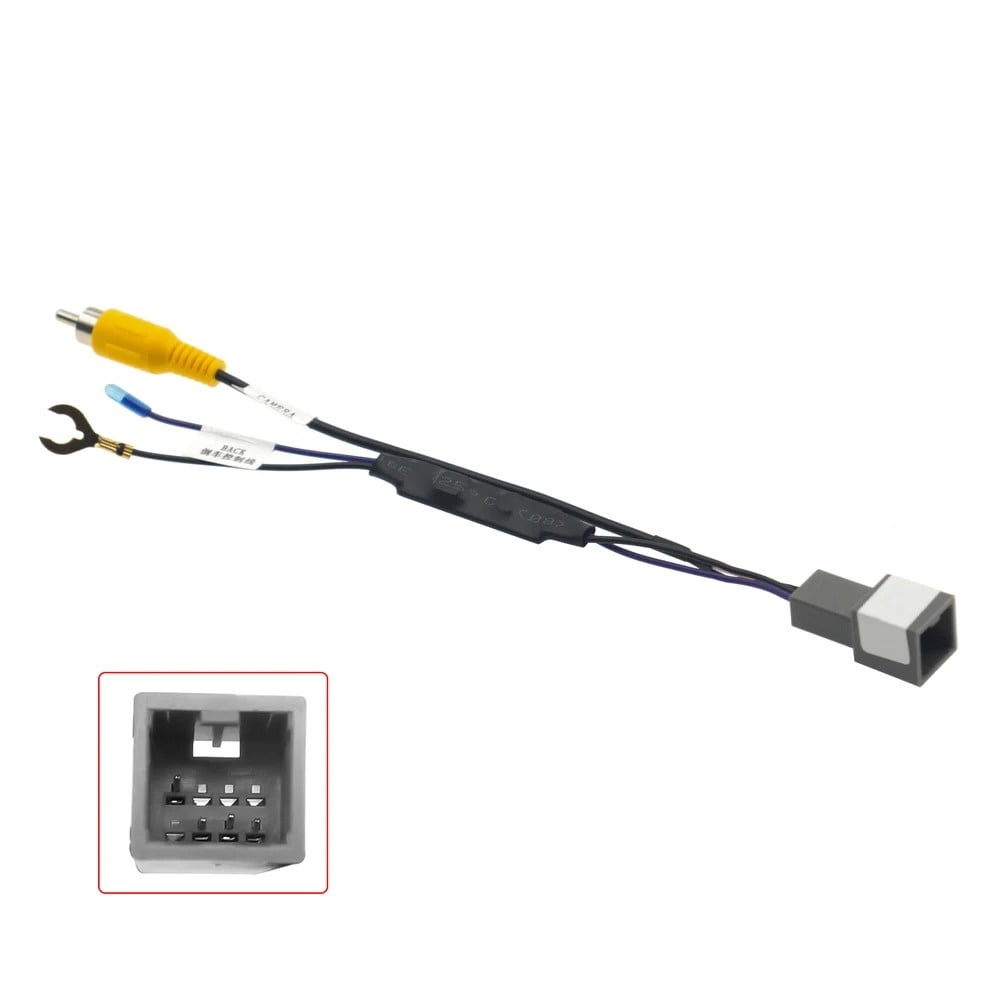 Furulu Reverse Camera Video Output Adapter Wiring Cable 8-Pins For ...