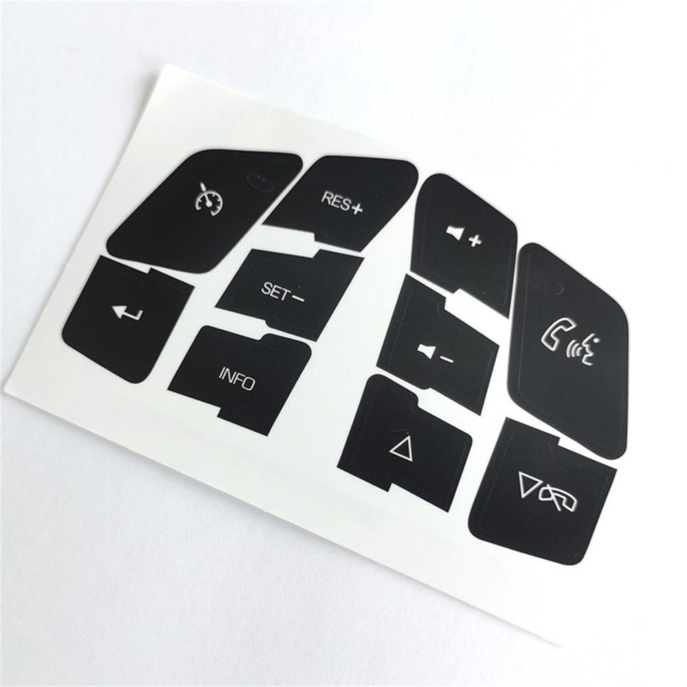 Furulu Steering Wheel Button Repair Decals Stickers For Corvette C6 ...