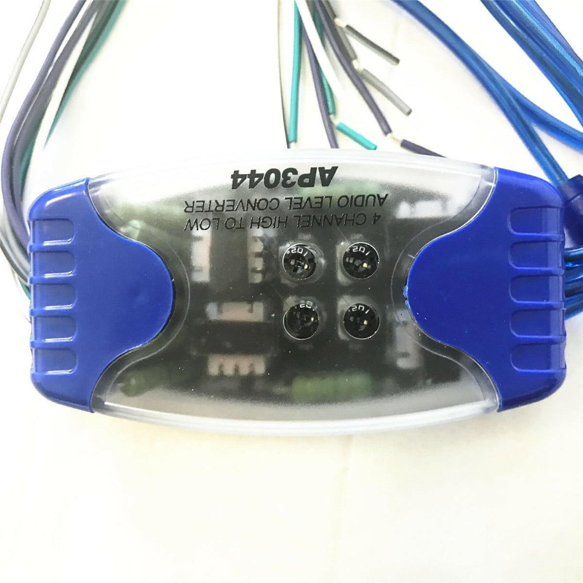 Furulu Stereo Radio Speaker Wire 4-Way RCA Hi/Lo Line Level Converter ...