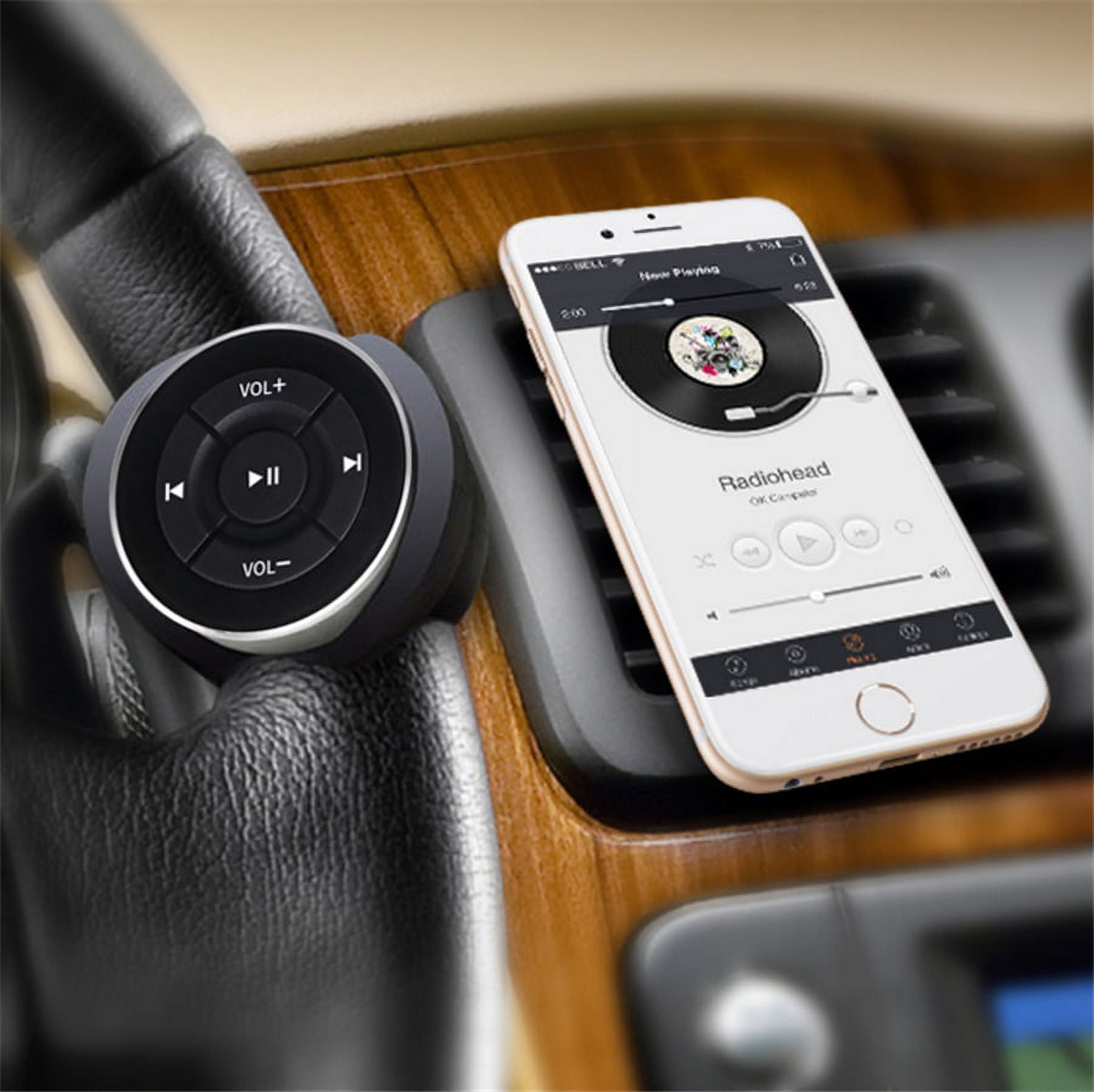 Furulu Wireless Bluetooth Media Steering Wheel Remote Control Buttons ...