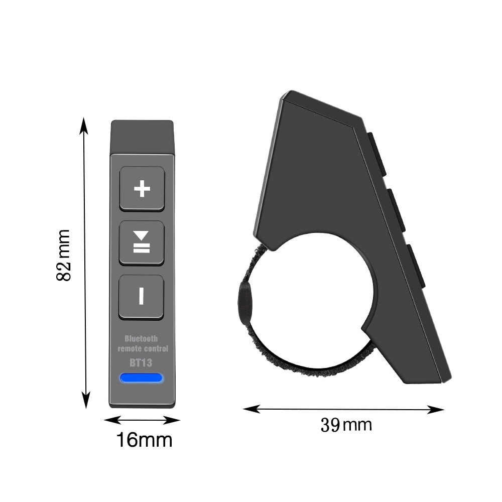 Furulu Wireless Bluetooth Motorcycle Steering Wheel Media Remote ...