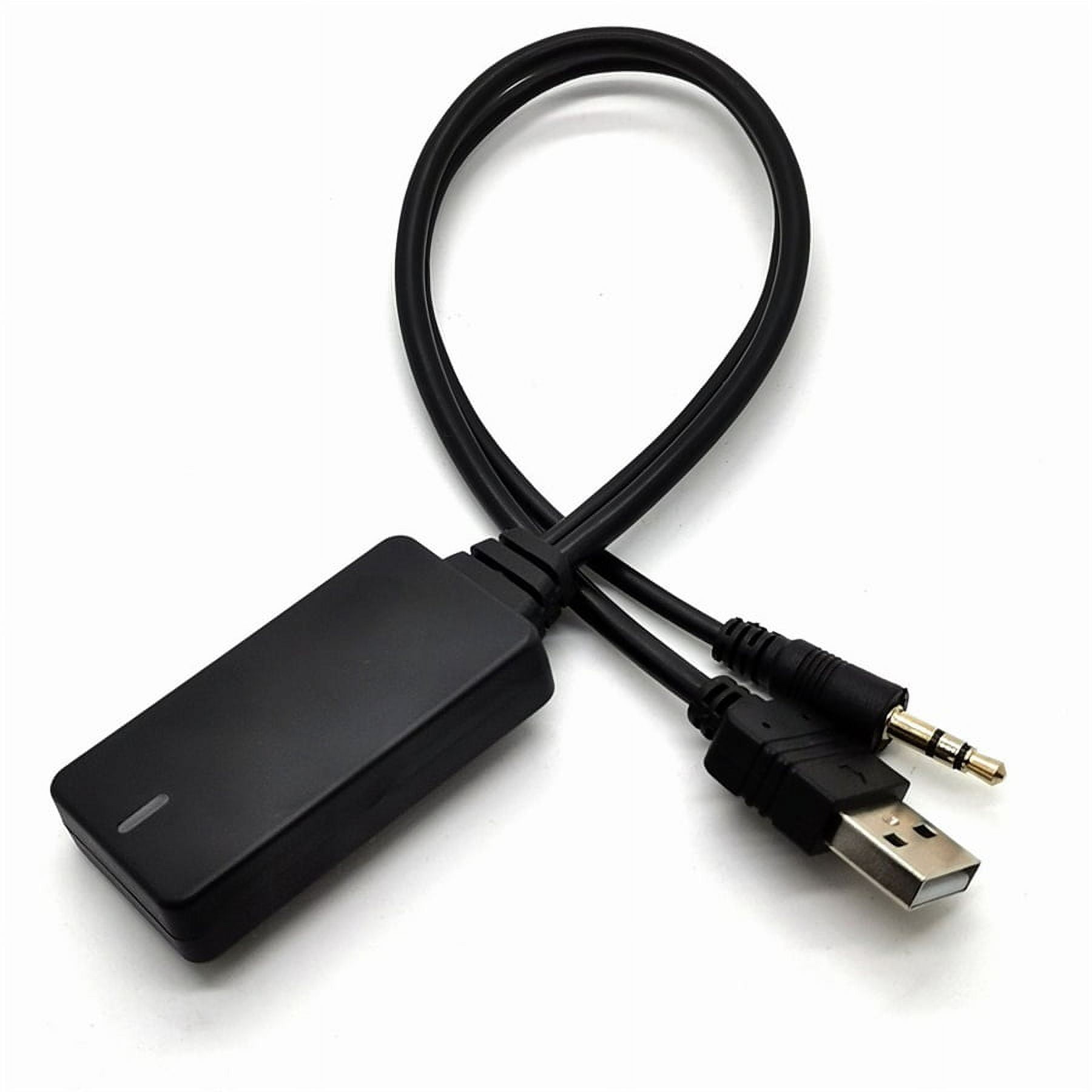 Furulu Wireless Car Bluetooth Adapter AUX USB Audio Music Cable For BMW ...