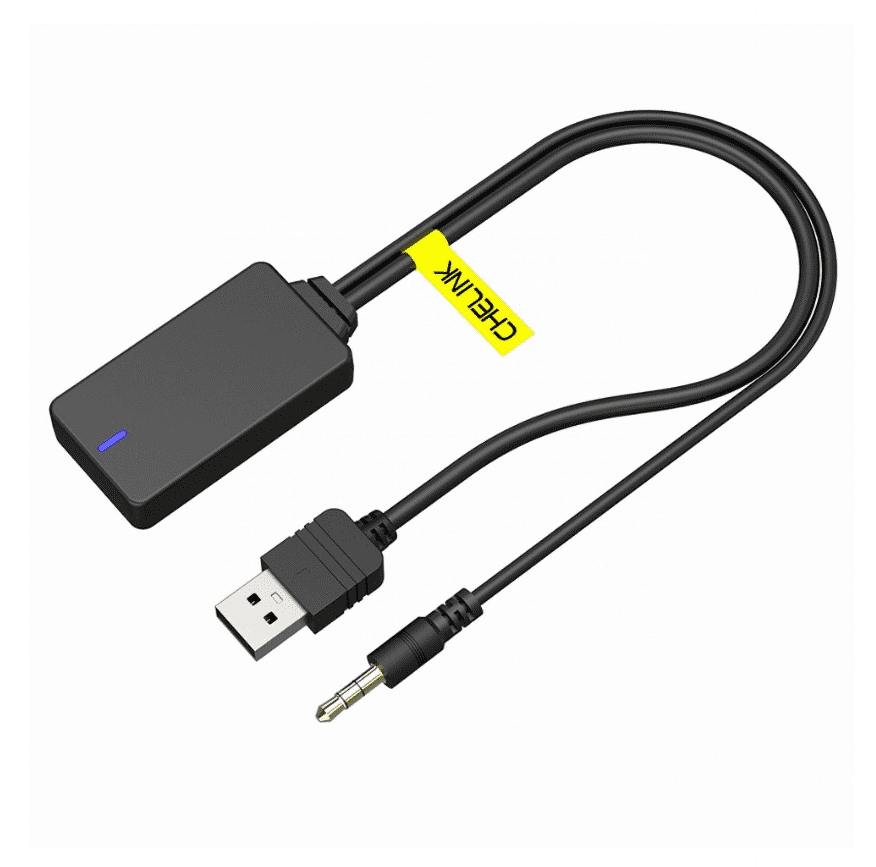 Furulu Wireless Car Bluetooth Adapter AUX USB Audio Music Cable For BMW ...