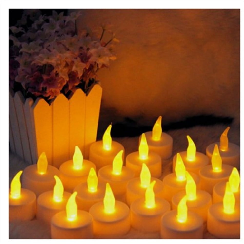 Furvclv 12 Pcs Halloween Flameless Led Candle Light Battery Powered ...