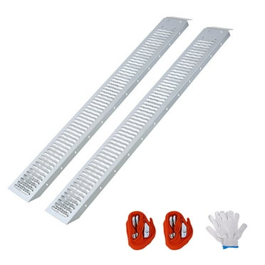 1500Lbs Tri-Fold Loading Ramps, 72" L x 9" W, Heavy Duty Steel Folding ...