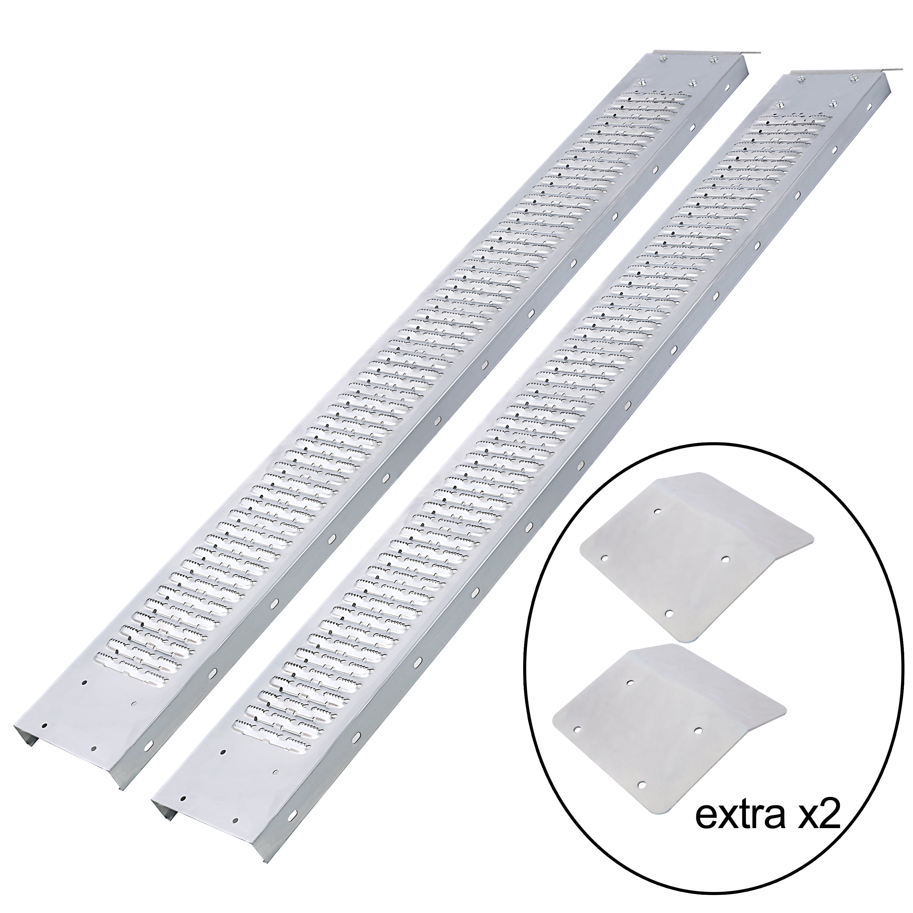 Furvclv 2PCS Steel Loading Ramps, Anti-Slip Ramps, Versatile 960LBS ...