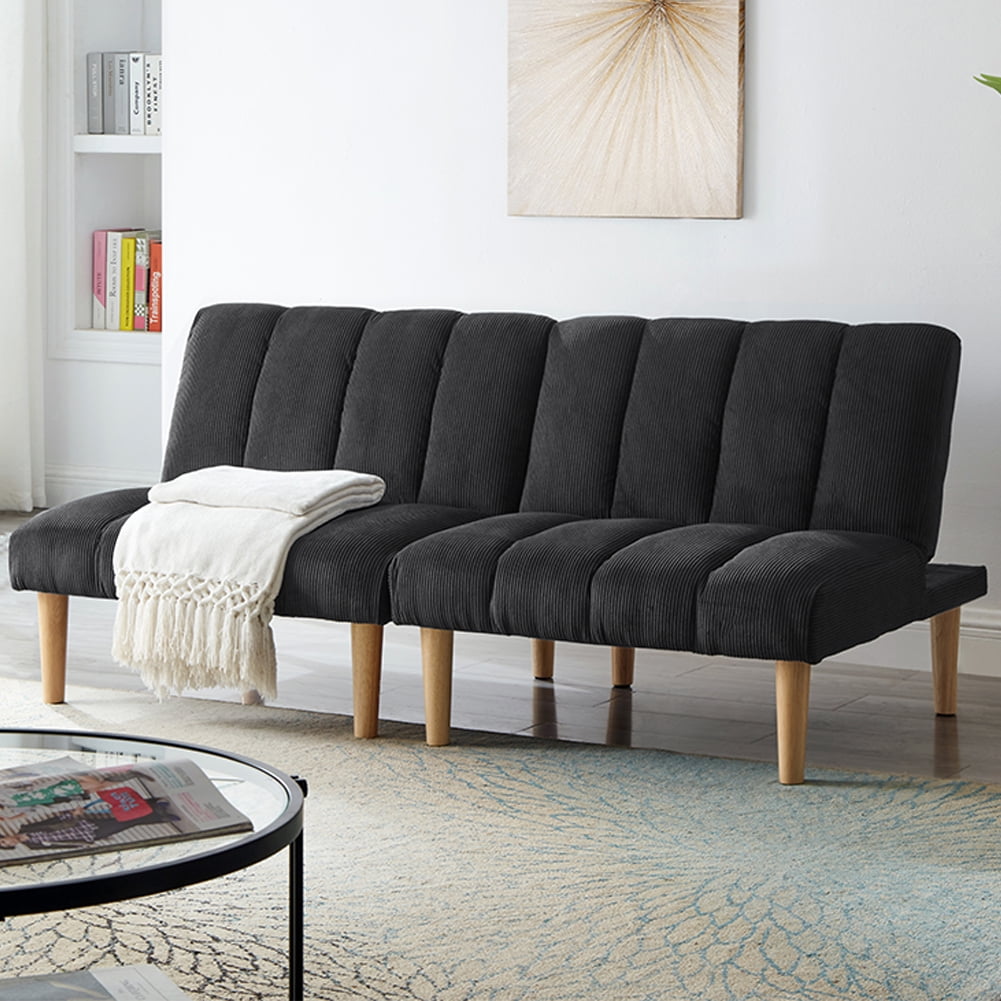 Furvclv Convertible Sofa Bed, Modern Folding Futon, Three Backrest ...