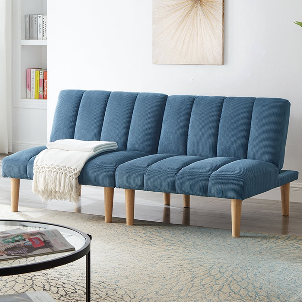 Furvclv Convertible Sofa Bed, Modern Folding Futon, Three Backrest ...