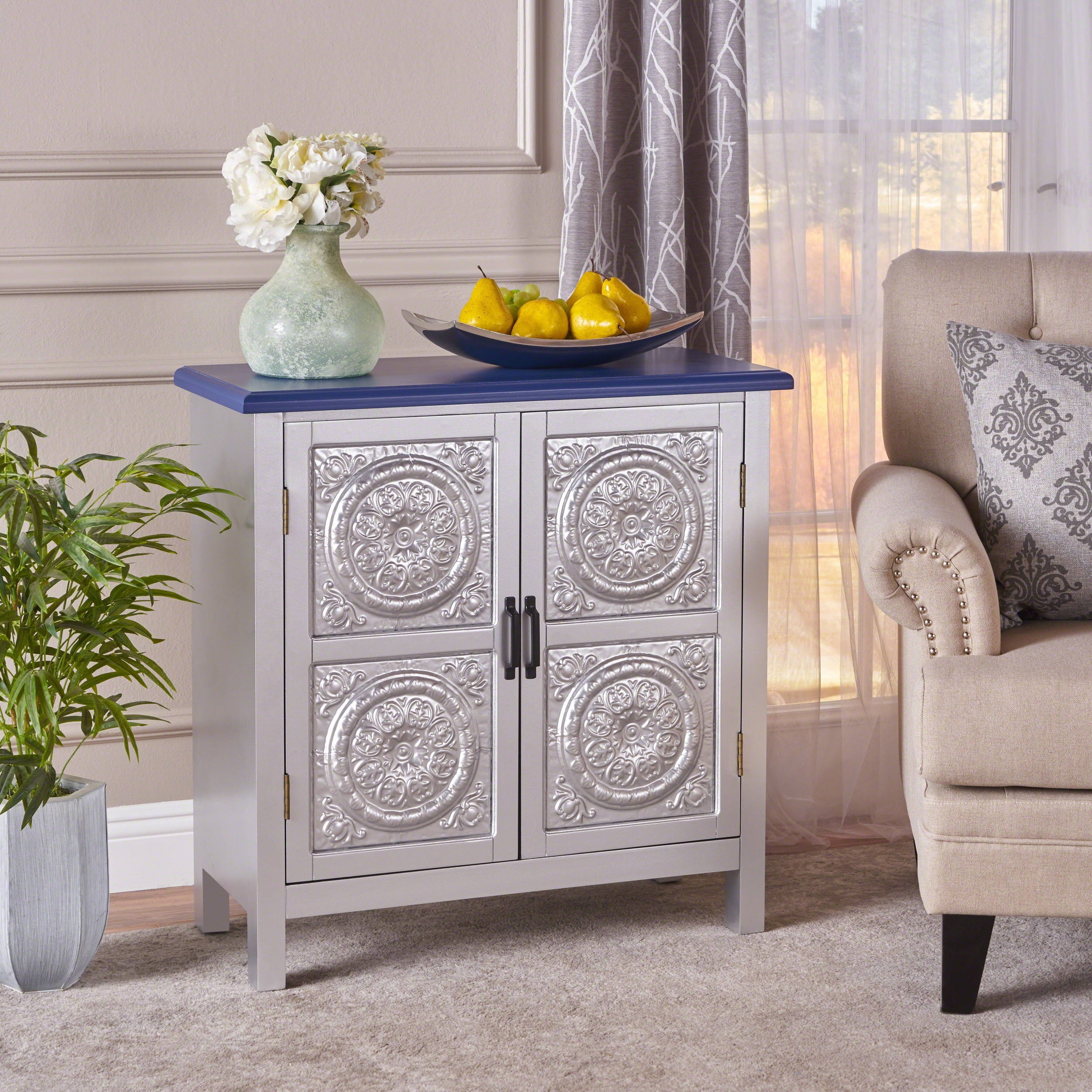 Furvclv Entryway Storage Cabinet, Modern Accent Console Table, Wooden ...