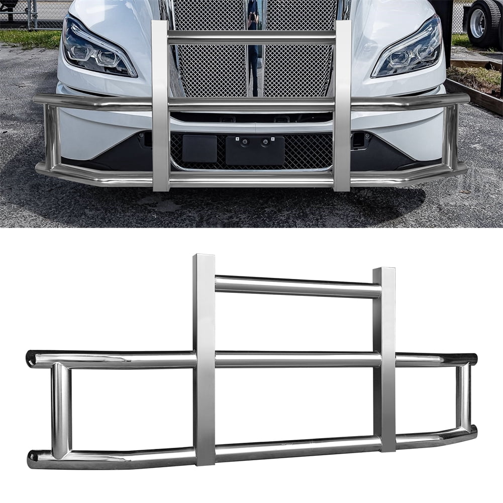 Furvclv Front Bumper Deer Guard With Bracket Compatible For Kenworth ...