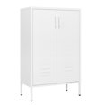 Furvclv Metal Garage Storage Cabinet, File Cabinet With 2 Doors And 2 ...